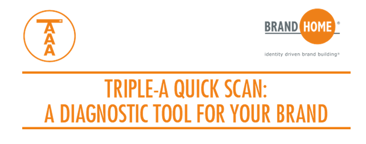 Triple-A quick scan: a diagnostic tool for your brand by Brandhome